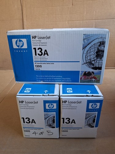 LOT OF 3 GENUINE HP 13A Q2613A Toner Cartridge Brand New | eBay