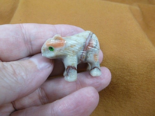 (Y-WOM-1) Wombat marsupial SOAPSTONE carving PERU figurine love little ...