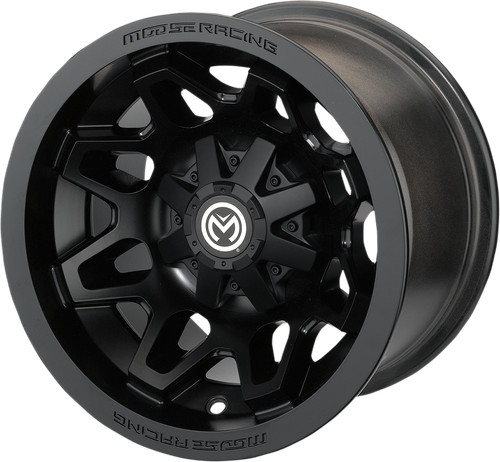 Moose Utility Matte Black 14x7 416X ATV/UTV Wheel 4/156, 5+2 Offset ...