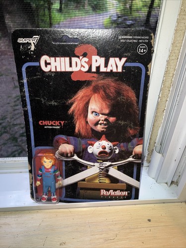 Child's Play 2 Evil Chucky Wave 1 ReAction Figure Super 7 New on Card ...