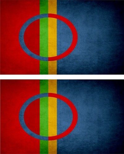 2X Vintage Distressed Sami Samui Sapmi Lapland Flag Sticker | eBay