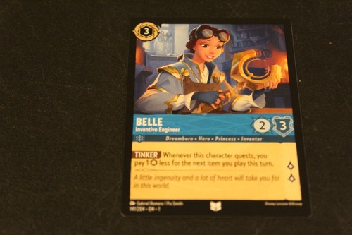 2023 Belle Inventive Engineer Disney Lorcana Card | eBay