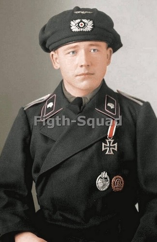 WW2 Picture Photo German Panzer Unteroffizier Iron cross Panzer badge ...