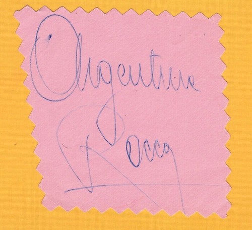 Antonino Argentina Rocca Autographed Signed Wrestling Star Vintage Cut ...