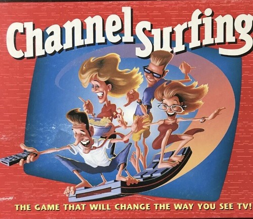 Channel Surfing Family Board Game 1994 Milton Bradley Vintage TV Party ...
