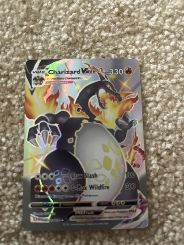 Black Charizard VMAX Holo Pokémon Card Sv107/sv122 | eBay