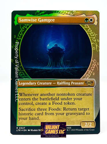 MTG Samwise Gamgee #0327 Showcase Foil Lord of the Rings Set | eBay