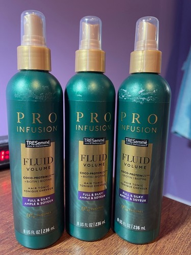 TRESEMME PRO INFUSION FLUID VOLUME FULL & SILKY HAIR TONIC 8 OZ SET OF ...