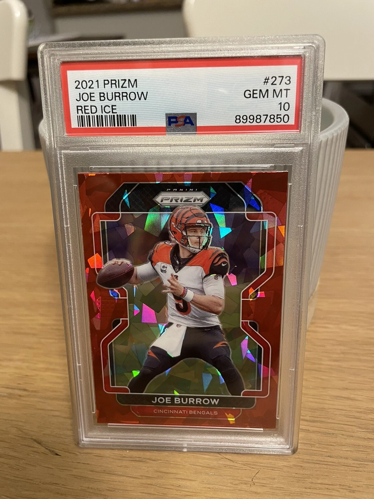 Joe Burrow 2021 Prizm #273 Red Ice PSA 10 Price Guide - Sports Card ...