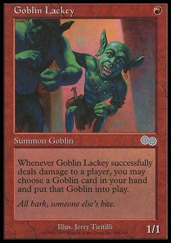 Goblin Lackey X (1) Urza's Saga MTG Excellent/Near Mint (RG) 4RCards | eBay