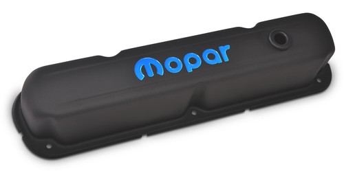 Mopar Performance Valve Covers Steel Black Crinkle Mopar Logo Mopar ...