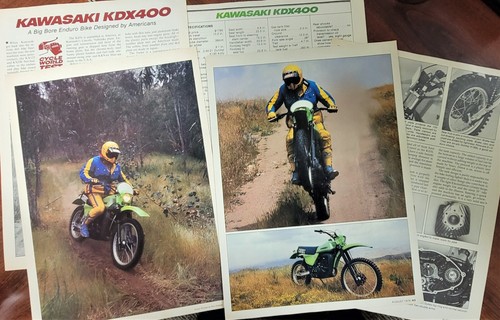 1979 Kawasaki KDX400 7p Motorcycle Test print Article | eBay