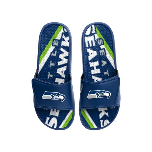 Seattle Seahawks 2020 NFL Men's GEL Slide On Sandal FREE SHIP! | eBay