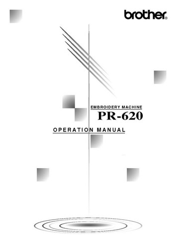 Brother PR-620 PR-620C Embroidery Owners Instruction Manual Reprint | eBay