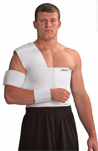New Mueller Shoulder Brace Left, Size Medium White Opened Packaging | eBay