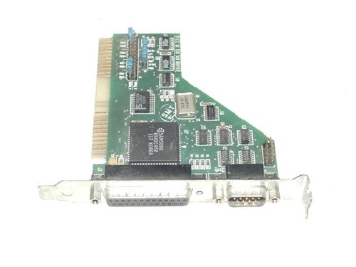 VINTAGE 8 BIT ISA SERIAL AND 1 PARALLEL PRINTER PORT, EUD 5U9 BRI4193 ...