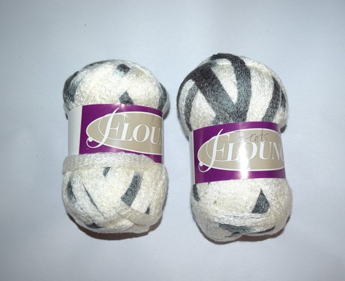 Lot of 2 Knitting Fever FLOUNCE Ruffle Ribbon Yarn - Color 10 (3.4 oz ...