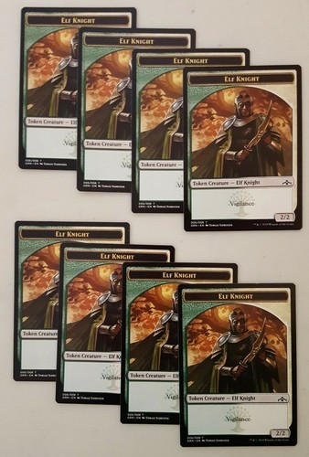 [8x] Elf Knight Token (006/008) Guilds of Ravnica MTG Magic The ...