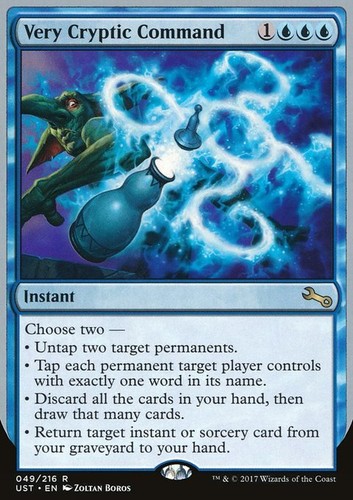 MTG Magic the Gathering Very Cryptic Command (49b/288) Unstable LP | eBay