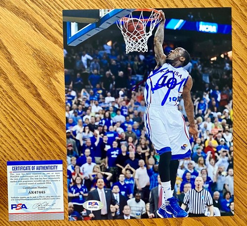 Tyshawn Taylor Kansas Jayhawks Legend Signed 8x10 Photo PSA COA RARE A ...