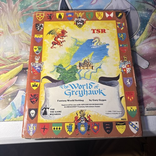 TSR 1980 AD&D The World of Greyhawk Fantasy World Setting Folio BOTH ...