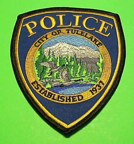 TULELAKE CALIFORNIA ESTABLISHED 1937 CA 4 7/8" POLICE PATCH FREE ...
