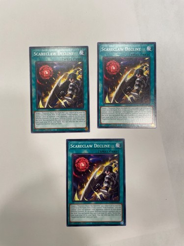 Yu-gi-oh! TCG 3x Scareclaw Decline MP23-EN199 Common x3 YUGIOH! SPELL ...