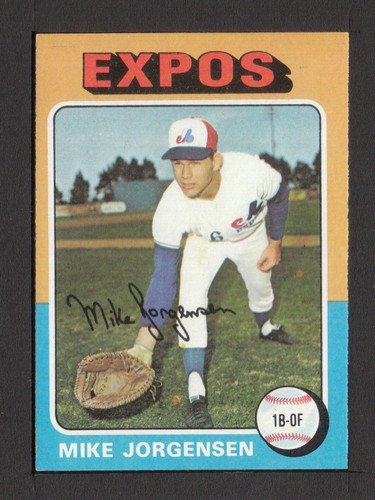 1975 Topps #286 Mike Jorgensen Montreal Expos nrmt | eBay