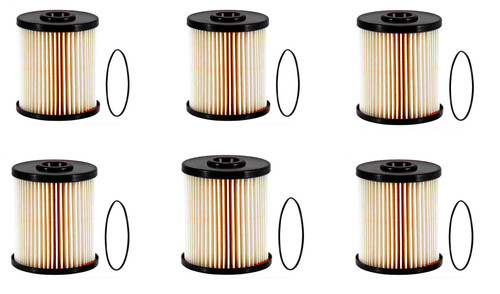 6 Pack FOR PF7977 & FS19856 DODGE RAM 5.9 DIESEL FUEL FILTER 2003 ...