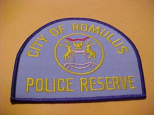 ROMULUS MICHIGAN RESERVE POLICE PATCH SHOULDER SIZE UNUSED | eBay
