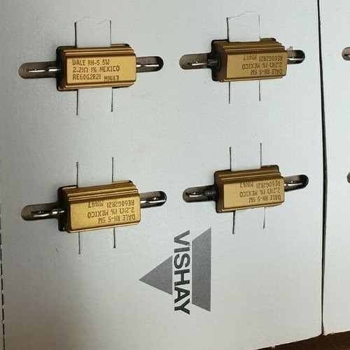4x NEW VISHAY DALE RH-5 2R21 2R2 5W 5 Watts 1% MIL GR. HI END RESISTORS! RE60G | eBay