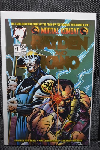 Mortal Kombat Rayden and Kano #1 Gold Foil Variant Malibu 1995 Limited ...