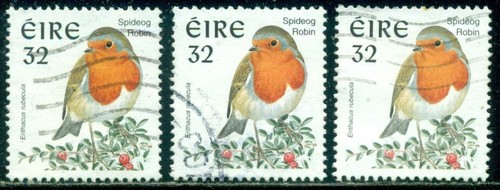 IRELAND SCOTT # 1037, SPIDEOG ROBIN, USED, 3 STAMPS, GREAT PRICE! | eBay