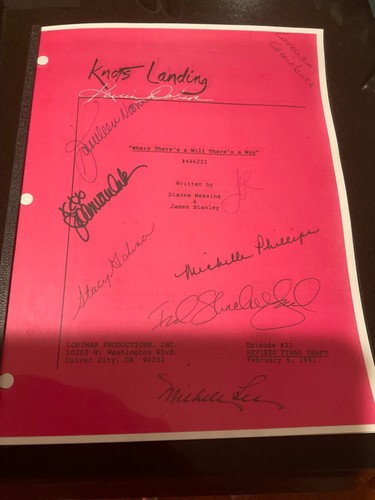 Classic script KNOTS LANDING - 1991 - Michelle Lee - Joan Van Ark | eBay