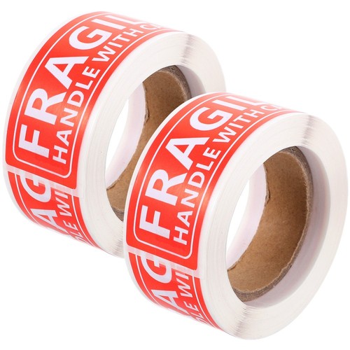 2 Rolls Stickers Fragile Label for Luggage Warning Adhesive Sign | eBay UK