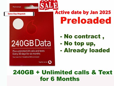 Preloaded Sim Card for sale | eBay