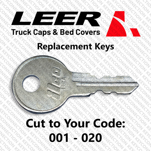 Leer Truck Bed Cap Cover Replacement Key Cut to Code 001 - 020 | eBay