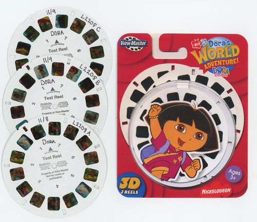 Dora's World Adventure View-Master 3 Factory TEST Reels + Copy of Front ...