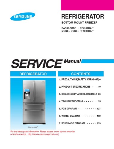 SAMSUNG F4289HARS RF4289HARS/XAA SERVICE REPAIR MANUAL PAPER AND PDF | eBay