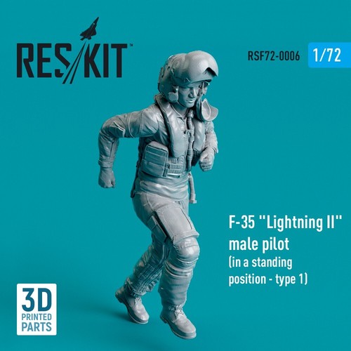 ResKit 1/72 F-35 Lightning II Male Pilot in a Standing Position Made in ...