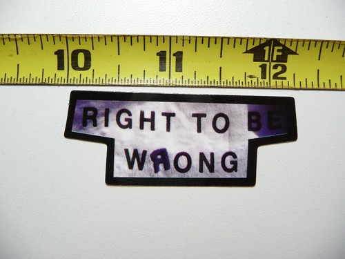 RIGHT TO WRONG STICKER DECAL SCRAPBOOKING POSITIVE MOTIVATE WORDS ...
