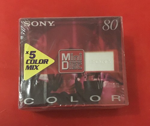 Sony 5 Pack Of Blank Minidisc’s 80min Colour Still Sealed. (Pack num 2 ...