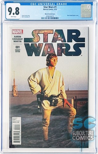 Star Wars #1 2015 Marvel Comics CGC 9.8 Movie Var Mark Hamill 1st Print ...