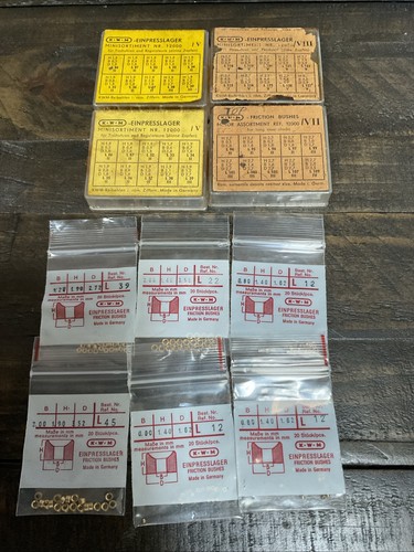 LARGE ASSORTMENT KWM BRASS FRICTION CLOCK BUSHINGS | eBay