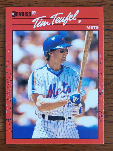 TIM TEUFEL NEW YORK METS 1990 DONRUSS BASEBALL CARD #618 | eBay