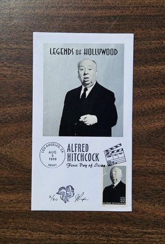 US FDC 1998 ALFRED HITCHCOCK #3226 HAND PAINTED BY PUGH #2/30 | eBay