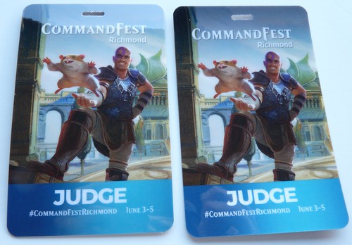 Command Fest Magic Of The Gathering Richmond 2022 Judge Backstage Pass ...