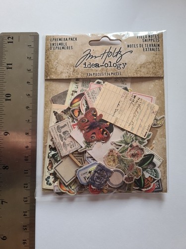 Tim Holtz Field Notes Ephemera Snippets for Craft Mixed Media for sale ...