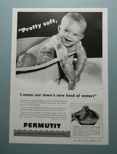 1945 PERMUTIT SPAULDING PRECIPITATOR WATER CONDITIONING SALES ART AD | eBay
