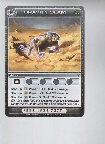 Chaotic Attack Gravity Slam common | eBay